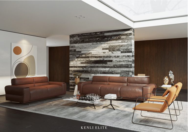 Sofa da thật CANALETTO 3422 - | Chateau d'Ax | Kenli Elite phân phối ...